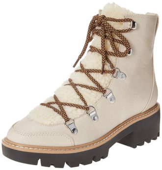 The Drop Caleb Wanderschuh aus Lammfell Hi-Top-Wanderstiefel, Knochen, 39.5 EU