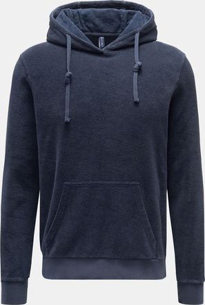 04651/ Herren - Frottee-Kapuzenpullover navy