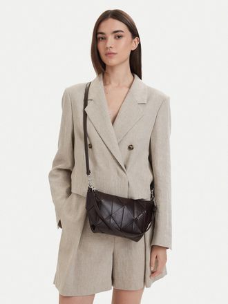 Calvin Klein Handtasche Calvin Klein Woven Shoulder Bag LV04F3546G Braun