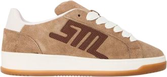 Steve Madden Alysha Logo Sneaker f&uuml;r Damen, Zum Schn&uuml;ren (Braungrau/Braun)