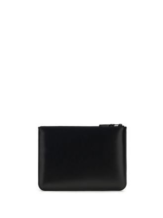 Comme Des Gar&ccedil;ons Mens Leather Pouch Black Calfskin Calf Umbrellas Accessory