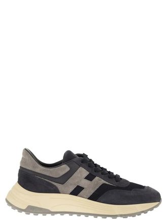 Hogan Low-Top Sneaker - Agile Suede And Fabric Sneakers - Gr. 6_5 - in Schwarz - f&uuml;r Damen