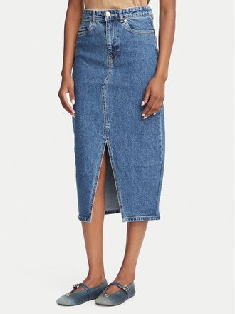 Vero Moda Jeansrock Veri 10295731 Blau Regular Fit