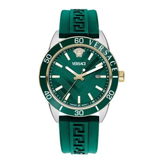 Versace Analoge Armbanduhr - - Accessories - Herren - Gr&uuml;n - ONE SIZE