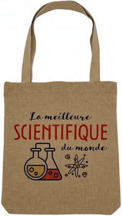 Fabulous Sac Shopping Tote Bag Aspect Lin - La Meilleure Scientifique du Monde Science Physique Math&eacute;matique Biologie Einstein - Sac de Courses Toile Epaisse 3