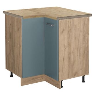 Vicco Meuble dangle R-Line, Bleu-gris, 75.6 cm, pt Ch&ecirc;ne