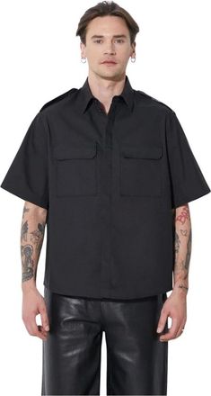 Neil Barrett Herren, Shirts, Schwarzk, LGr&ouml;&szlig;e