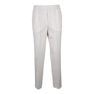 PESERICO Klassische gerade Hose - - Trousers - Damen - Wei&szlig; - XL