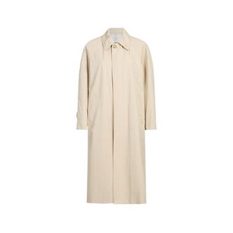 Dunst Trench droit uni en coton m&eacute;lang&eacute;