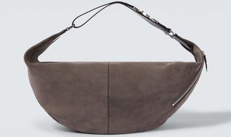 Christophe Lemaire Schultertasche Belted aus Veloursleder