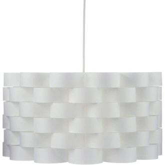Atmosphera Suspension lumineuse blanche Moki de 42 cm de diam&egrave;tre - Atmosphera cr&eacute;ateur dint&eacute;rieur