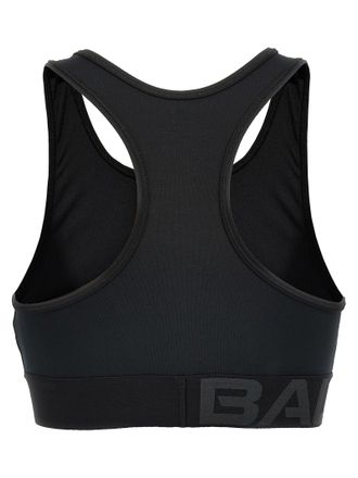 Balenciaga Womens Black Polyester Sport Bra Clothing