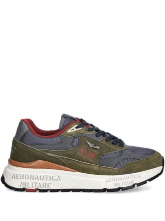 Aeronautica logo-appliqu&eacute;d sneakers - Vert