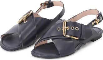 AGL Low-Top Sneaker - Sandalen aus Leder - Gr. 37 (EU) - in Blau - f&uuml;r Damen