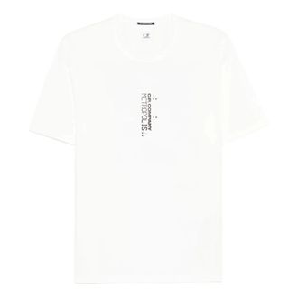 C.P. Company C.p. Company, Homme, Tops, Blanc, Taille: S Short Sleeve T-Shirt