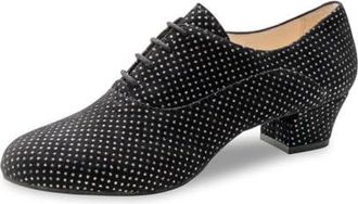 Werner Kern Runa Chaussures dentra&icirc;nement pour femme - Brocart noir - Largeur normale - Talon bloc de 3,5 cm - Fabriqu&eacute;es en Italie, Noir, 39 1/3 EU