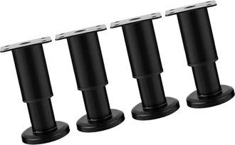 Garneck 4 Stück Teiliges Höhenverstellbare Schwere Möbelbeine Robuste Verstellbare Tisch Bettstützfüße Stabile Metallstützbeine für Schrank Schreibtisch Sofa 