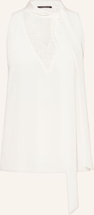 Luisa Cerano Luisa Cerano Blusentop Mit Schluppe Und Spitze weiss