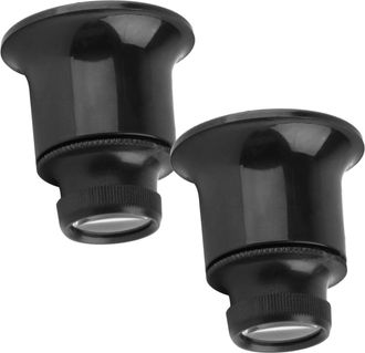 DOITOOL 2 Stück Juwelierlupe mit Kuppellinse Tragbare Monokular-Lupe für Profi-schmuck Uhrenreparatur Kompakt Leicht und Augenschonend für Präzise Detailarbei