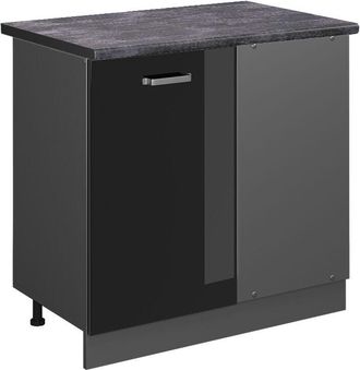 Vicco Meuble dangle R-Line, Noir Haute brillance, 86 cm, pt Anthracite