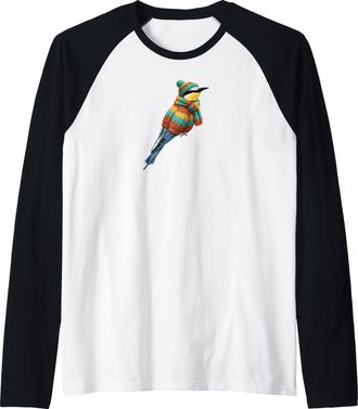 jz.birds Bienenfresser mit Strickm&uuml;tze Vogelfreund Biologe Vogel Raglan