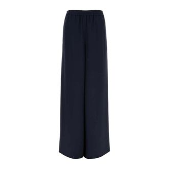 Max Mara Wide Pantalons - Femme - Pantalons - Bleu - Taille: 36 FR