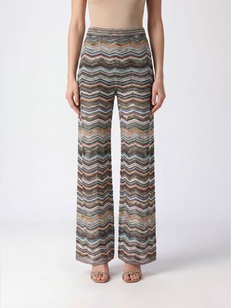 Missoni Pantalon large en maille de viscose &agrave; motif zigzag