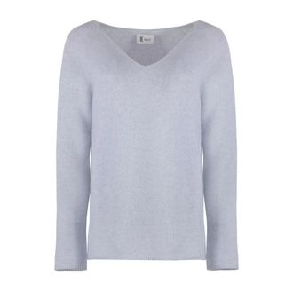 THE (ALPHABET) Strickpullover mit V-Ausschnitt - - Knitwear - Damen - Blau - S