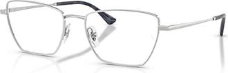 Ray-Ban Drea Optics Bio-based Silber Fassung Klar Glas Polarisiert 53-18