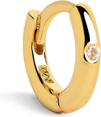 Singularu Solo Hang Aro Klein Spark S - Silber Silber 925 mit 18 kt Gold Bad und Schrank - Kongo -Verschluss - Kombinierbarer loser Hang - Frauenschmuck