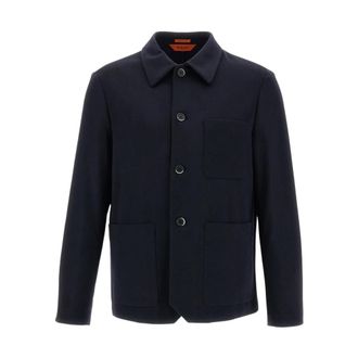 Barena Shirtjacke - - Jackets - Herren - Blau - XL
