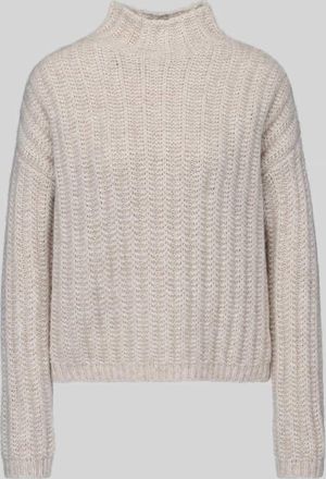 HUGO BOSS Boxy Fit Strickpullover aus Baumwoll-Mix mit Woll-Alpaka-Anteil Modell Safineyny