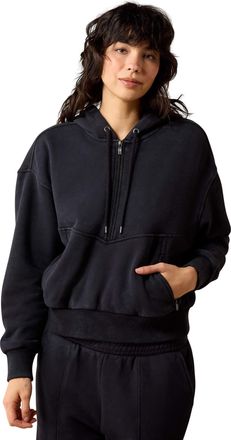 Ariat Womens Compass 1/2 Zip Sweatshirt Long Sleeve in Black, Size 2X-Large, by Ariat
