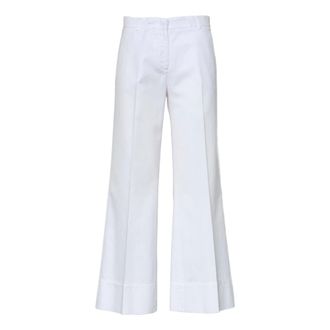 Ql2 Quelledue QL2 Quelledue, Femme, Pantalons, Blanc, Taille: 42 FR Wide Pantalons