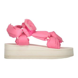 Red Valentino Flache Sandalen mit Schleife - - Shoes - Damen - Rosa - 36 EU