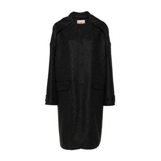 Plan C Filzmantel - - Coats - Damen - Schwarzk - L