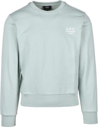 A.P.C. A.p.c., Homme, Sweatshirts et sweats &agrave; capuche, Vert, Taille: S Felpa Corta