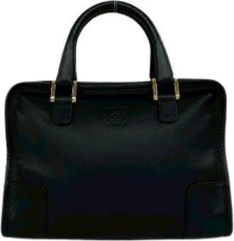 Loewe Pre-owned Amazona 28 Sac &agrave; main en cuir - Femme - Pre-owned - Noir - Taille: ONE Size