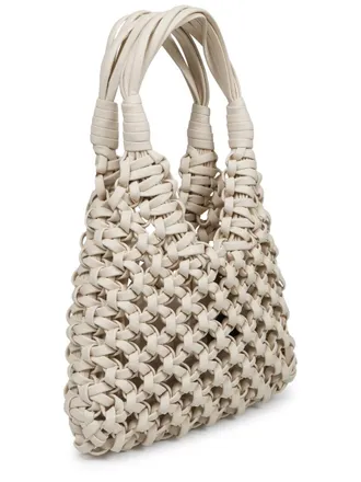 Hibourama Bags Womens Leather Handbag Vannifique Ivory Handbags Hand Bags