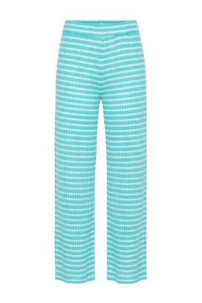 STUDIO UNTOLD Schlupfhose Hose Wide Legs Struktur Muster Elastikbund