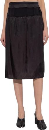 Maison Margiela Femme, Jupes, Noir, Taille: 36 FR Midi Skirt