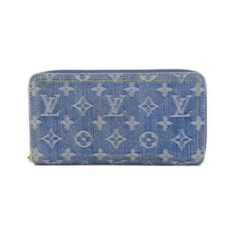 Louis Vuitton Pre-owned LV Remix Monogram Denim Long Wallet - - Pre-owned - Damen - Blau - ONE SIZE