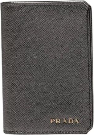 Prada Porte-cartes Saffiano Pre-owned - Femme - Pre-owned - Noir - Taille: ONE Size
