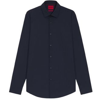 HUGO BOSS Hugo - Hemd f&uuml;r Herren, Lang&auml;rmlig (Marine)