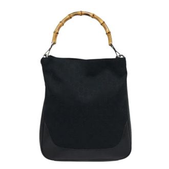 Gucci Pre-owned Bamboo Schultertasche - - Pre-owned - Damen - Schwarzk - ONE SIZE