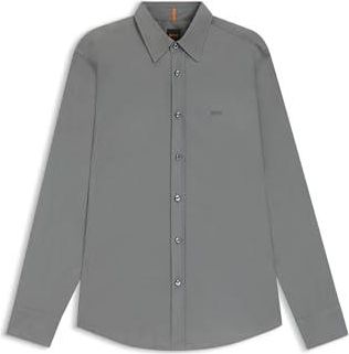 BOSS Hommes Relegant 6 Chemise Regular en Popeline de Coton