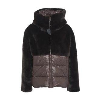 Blauer Daunenjacke - - Jackets - Damen - Braun - XS