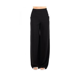 Max Mara Elegante Studio Hose - - Trousers - Damen - Schwarzk - S