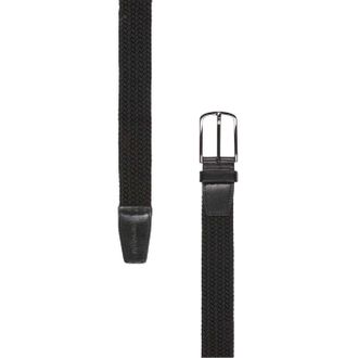 Lyle & Scott G&uuml;rtel, geflochten, gewebter Stoff (Samtschwarz)