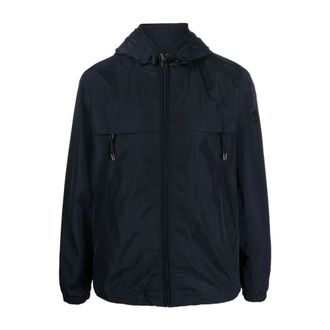 Michael Kors Blaue Leichte Logo Tape Windbreaker Jacke - - Jackets - Herren - Blau - S